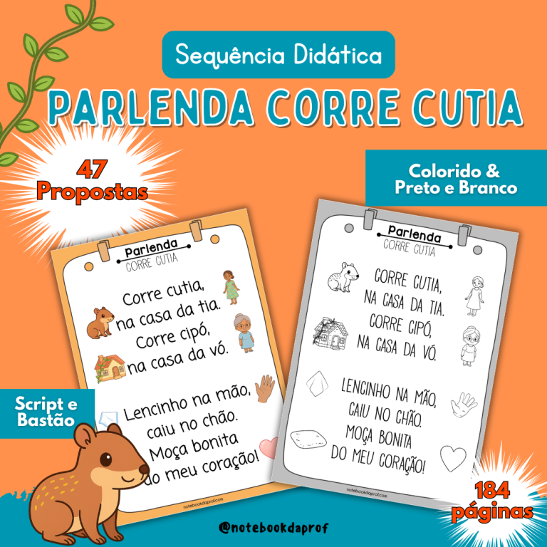 SD Parlenda Corre Cutia - Notebook da Prof